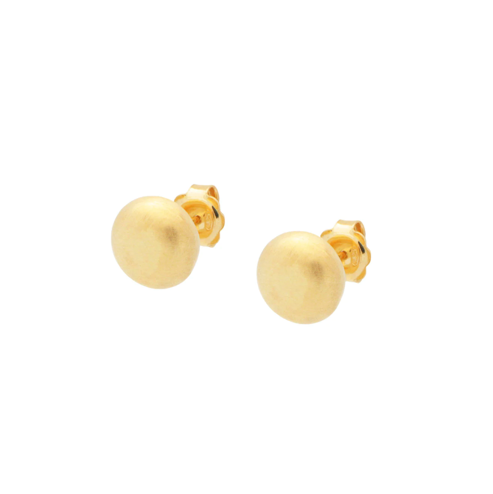 Satin Flat Ball Stud – Mira Mia